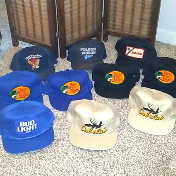 Accessories | Lot Of 2 Vtg Snapbacks Bass Pro Cabelas Camaro John Deere ...
